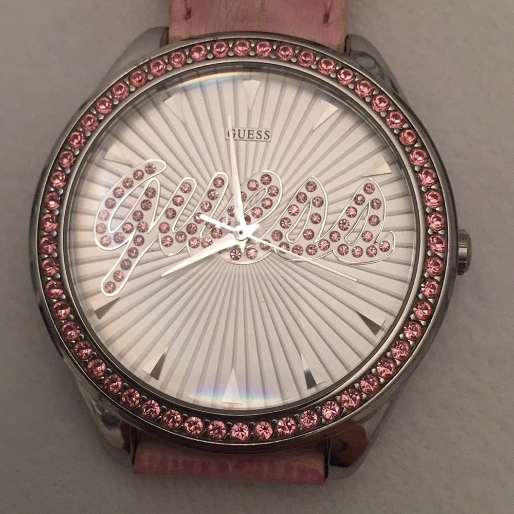 20 Year Special Edition Guess Watch Pink Bling - Gem